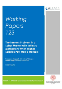 123 - The Lemons Problem in a Labor Market with Intrinsic Motivation ...